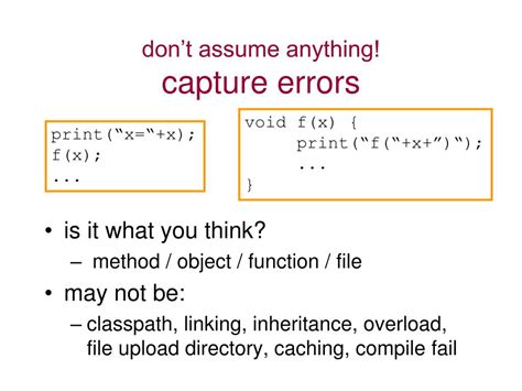 Ppt Debugging Bug Finding And Bug Avoidance Part 3 Powerpoint