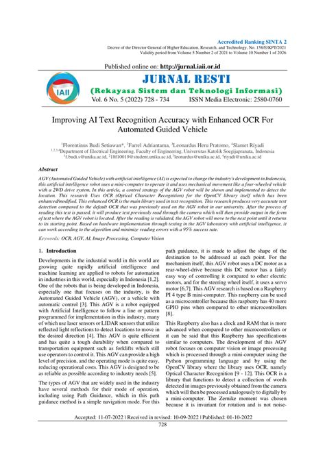 Pdf Improving Ai Text Recognition Accuracy With Enhanced Ocr For Automated Guided Vehicle