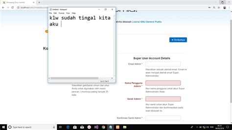 tutorial instal joomla di xampp youtube