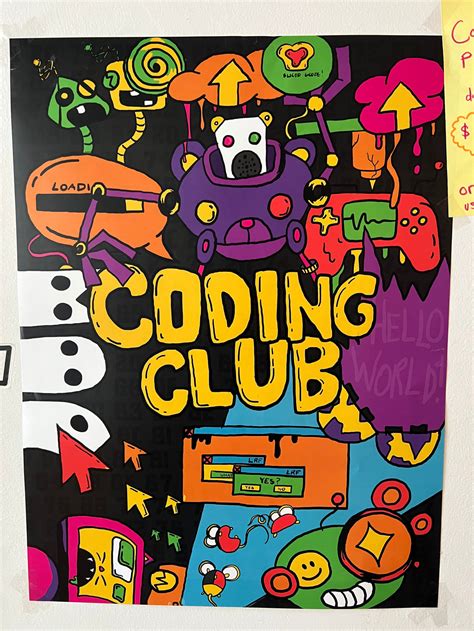 Coding Club Poster Little Robot Friends