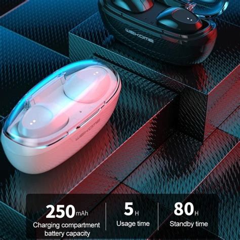 Wk V25 Tws Bluetooth 50 Touch Wireless Earphone With Memory Conne