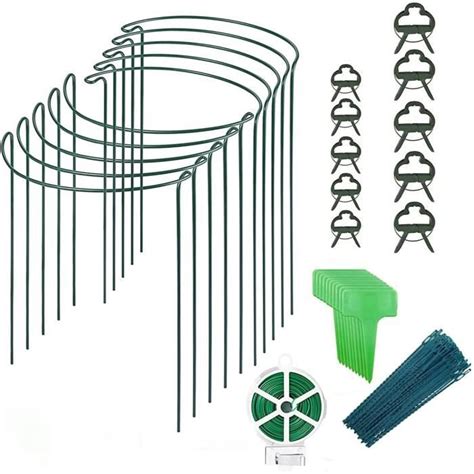 Icar Tuteur Plante Lot De 10 Piquets En Métal Pour Plantes De Jardin