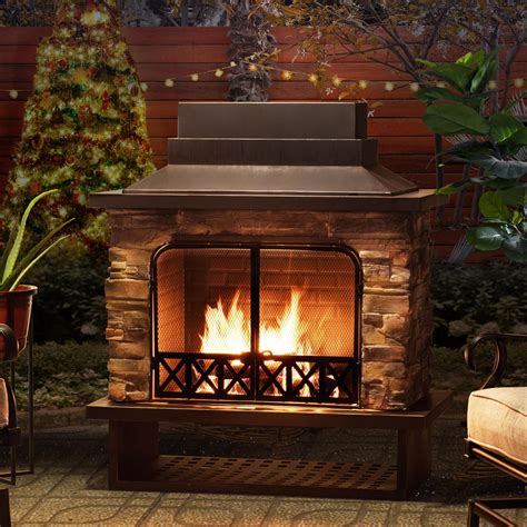 Deko Living 36 Rectangular Steel Outdoor Wood Burning