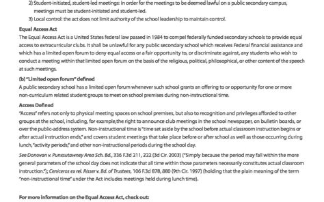 Understanding Equal Access Act Campus Ministry Tools
