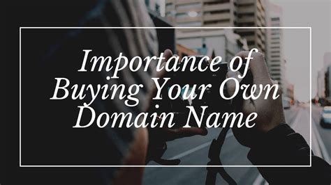 importance of buying your own domain name wp boost