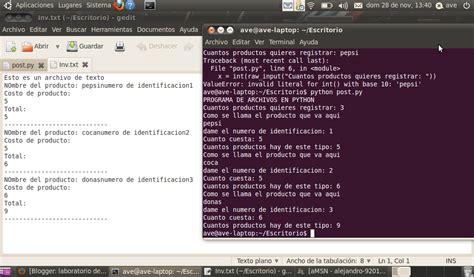 Laboratorio De Lenguajes De Programacion Manejo De Archivos Python