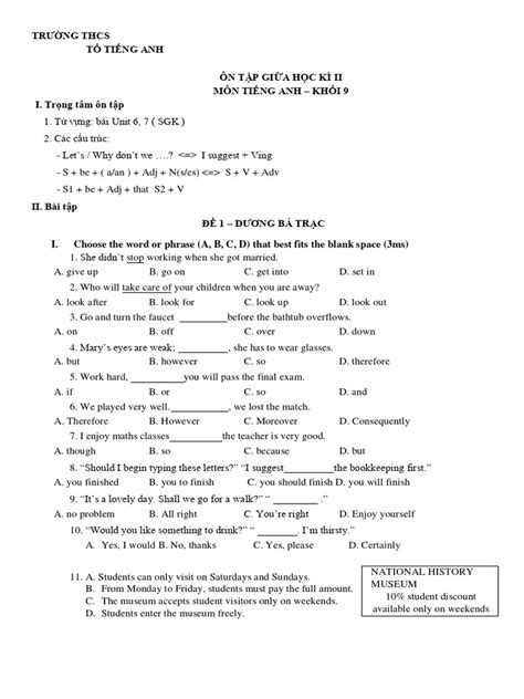 Anh9decuongontapghk2104202021 Pdf Recycling Nuclear Power
