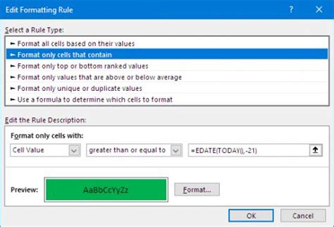 Conditional Formatting Based On Date Proximity Microsoft Excel
