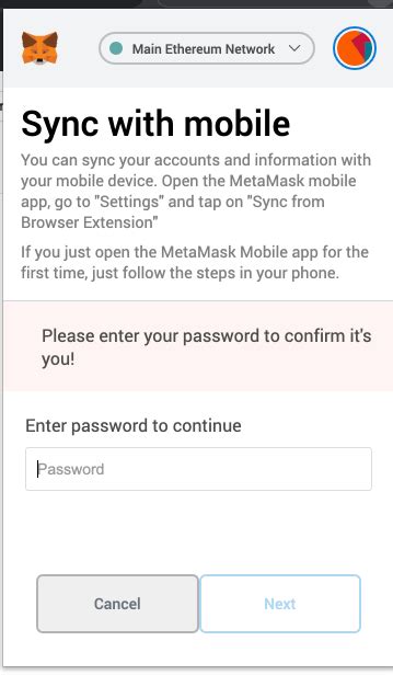 does not allow password entry to enable sync with mobile · issue 9362