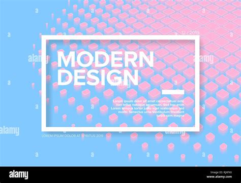 Vector Abstract Cover Header Template With Sample Text And Abstract Pink Blue Background Stock