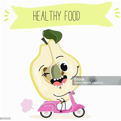 모과 과일은 다양한 포즈와 활동을 가진 귀엽고 재미있고 쾌활한 캐릭터입니다 천연 비타민 항산화 해독 식품 컬렉션 편평한 벡터 그림 재미 있는 과일 유기농 식품 0명에 대한