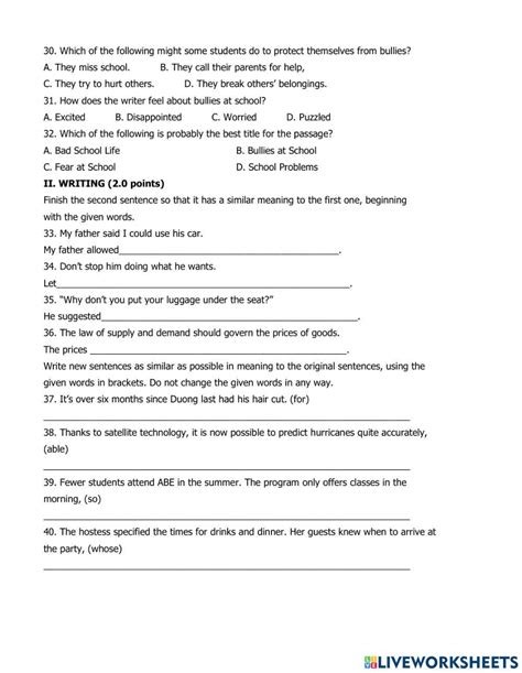 P11 Interactive Worksheet Live Worksheets