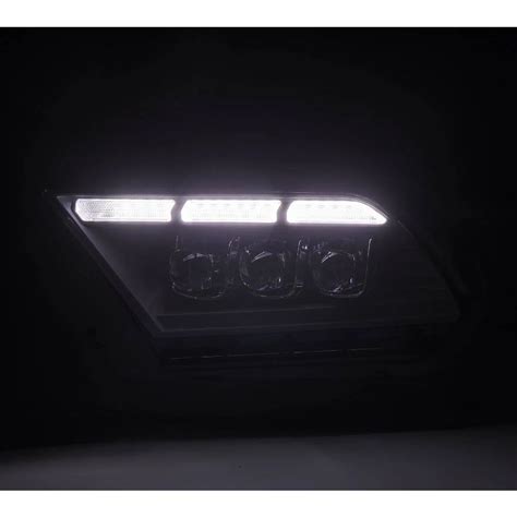 Alpharex 10 12 Ford Mustang Led Projector Headlights In Black Carweb