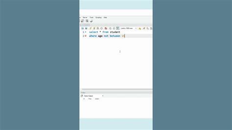 Exclude Data With Not Between In Sql 🔍 Youtube