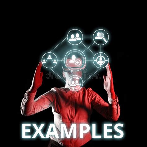 Conceptual Display Examples Business Idea Photo Sample Model To Follow Guide Explanation For