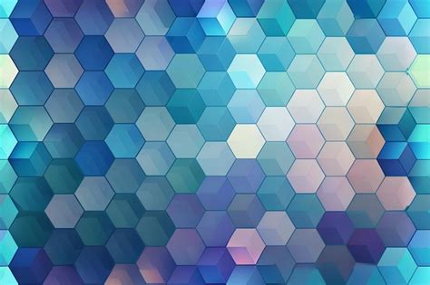 Gradient Abstract Hexagon Shapes Background Premium Ai Generated Image