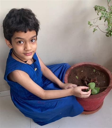 Chinmaya Sakshi Purohit Of 2nd Grade Doing Her Bit On