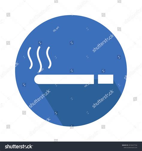 Vector Graphic Cigarette Flat Style Simple Stock Vector Royalty Free