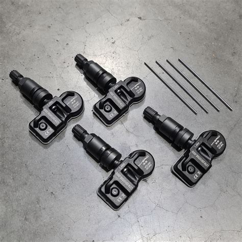 Set Of 4 Tpms Pre Programmed Sensors With Dark Graphite