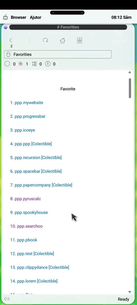 Bug Report Accessing Favourite Tab In Browser And Start Scrolling Results In Glitchy Scrolling