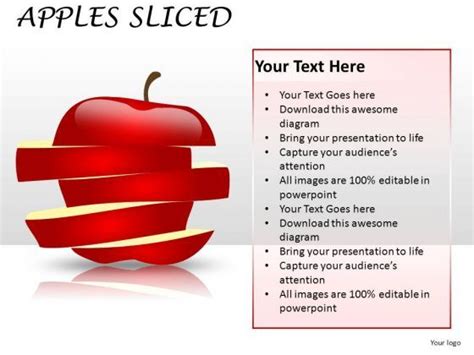 Ppt Clipart Apples Sliced Powerpoint Slides And Ppt Templates
