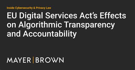 EU Digital Services Acts Effects On Algorithmic Transparency And