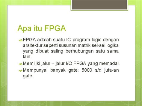 Fpga Sejarah Sejarah Fpga Ini Dikembangkan Sejak Tahun