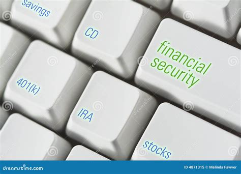Financial Security Keyboard Stock Image Image Of Checking Financing 4871315