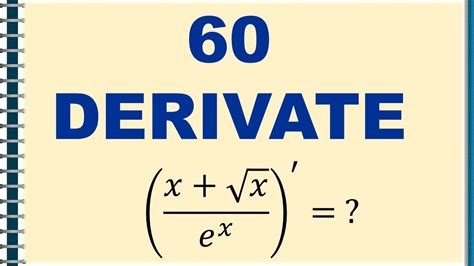 Xi 60 Derivate Calculus Derivatives Matera Ro Youtube