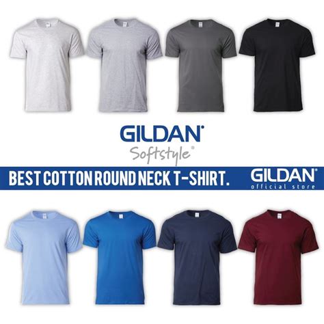 Gildan Softstyle Unisex Men Women Adult Plain Cotton Soft Round Neck T