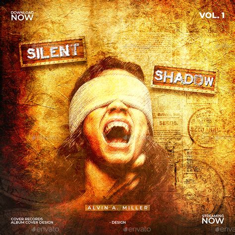 Silent Shadow Album Cover Art Template Web Elements Graphicriver
