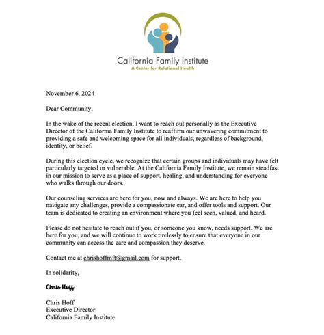 Post Election Statement