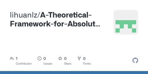 Github Lihuanlza Theoretical Framework For Absolute Quantification
