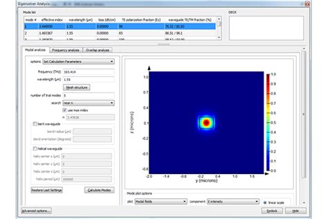 Optical Waveguide Design Software Lumerical Mode