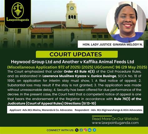 High Court Reaffirms That An Application For An Interim Stay Of