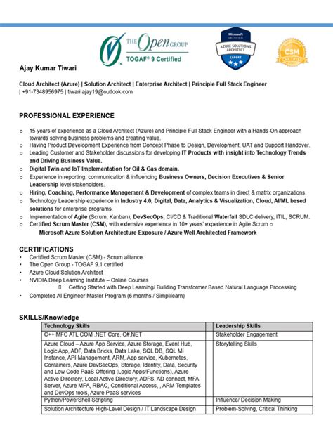 Ajaytiwari Profile Pdf Microsoft Azure Cloud Computing