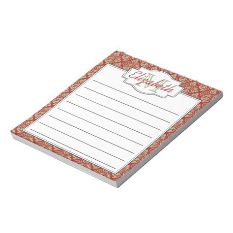 Monogram Tree Of Life Notepad