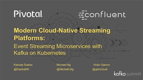 Modern Cloud Native Streaming Platforms Event Streaming Microservice
