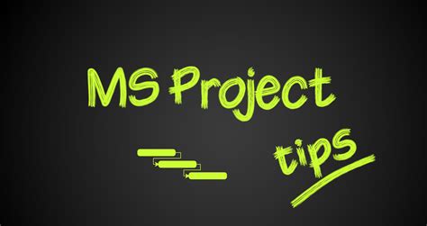 Microsoft Project Tips Remodela Proyectos