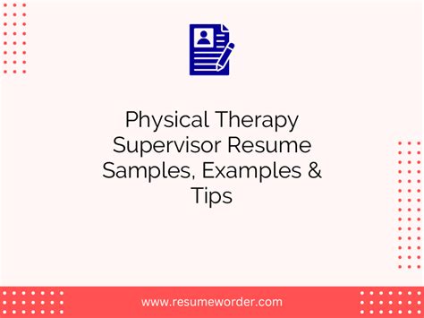 Supervisor Resumeworder