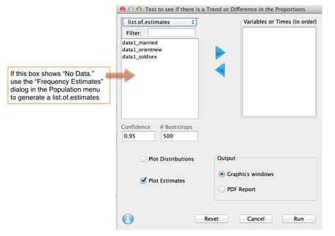 Deducer A Gui For R Main Rdsanalysttrendtest