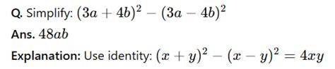 Algebraic Identities Formulas Concepts Tricks And Tips