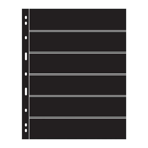 Black Grande 6s Refill Sheets 46x216mm Pack Of 5 Arrowfile The