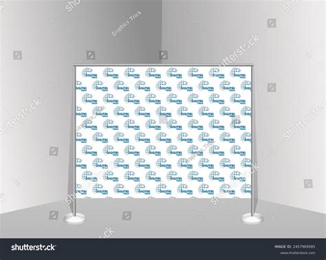 Step Repeat Banner Template Stock Vector Royalty Free Shutterstock