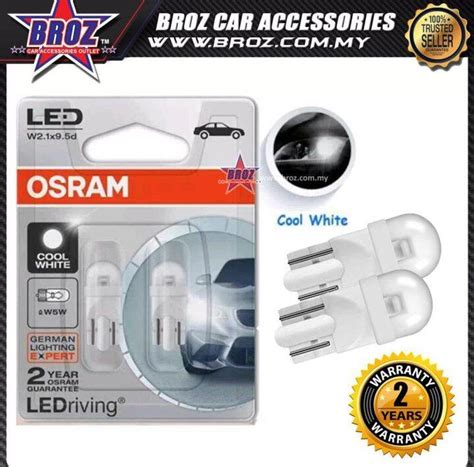 Osram T10 W5w Cool White Led 4090 6000k 12v Lazada