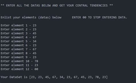 Github Arunavacoderemcentraltendencyterminal Its A Terminal