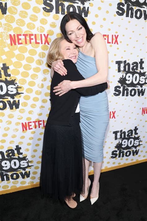 Laura Prepon Wears Pale Blue To That 90s Show Premiere