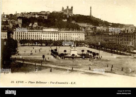 A Wide View Of Place Bellecour In Lyon France Capturing The Layout And Architecture Of One Of