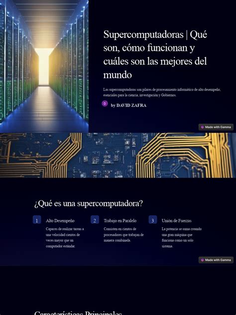 1 Supercomputadoras Or Que Son Como Funcionan Y Cuales Son Las Mejores Del Mundo Pdf