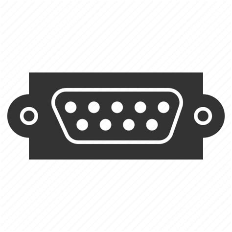 Computer Connection Connector Plug Port Serial Icon
